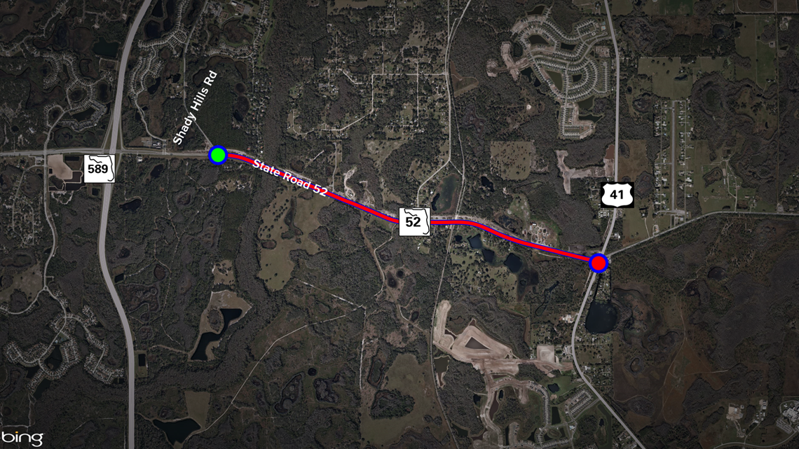 State Road 52 closed in Pasco County after gas leak | wtsp.com