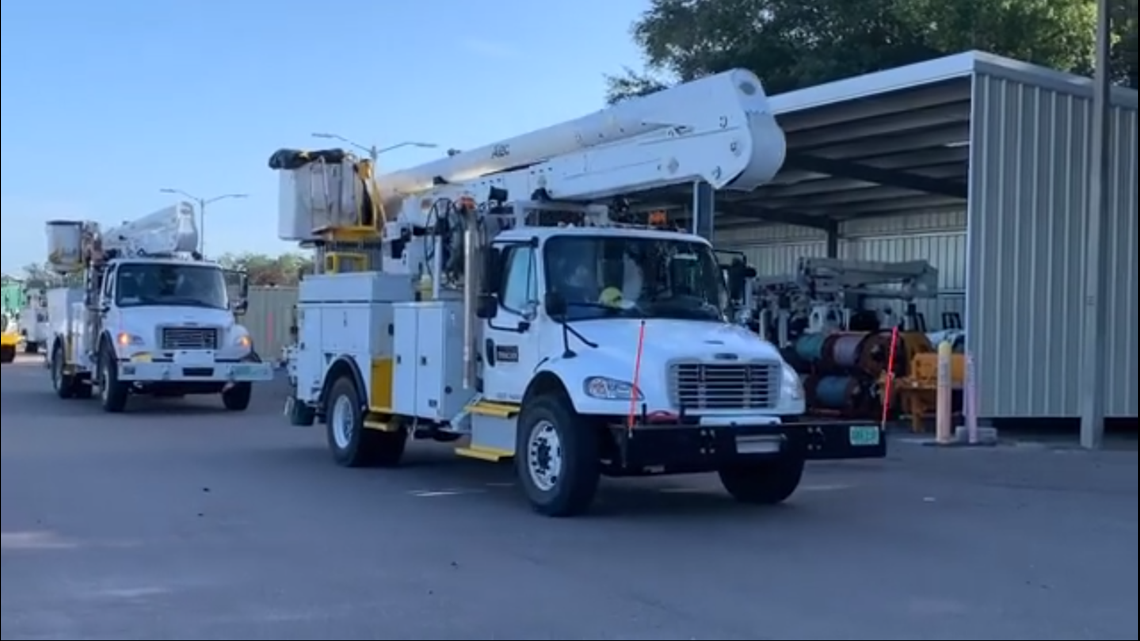 TECO crews leave Tampa, heading to help with Marco and Laura | wtsp.com