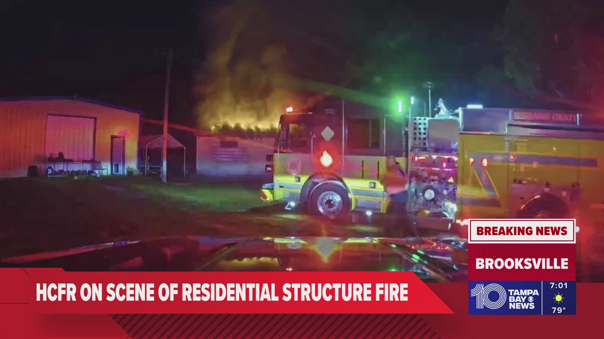 HCFR: 1 hospitalized following house fire in Spring Hill | wtsp.com