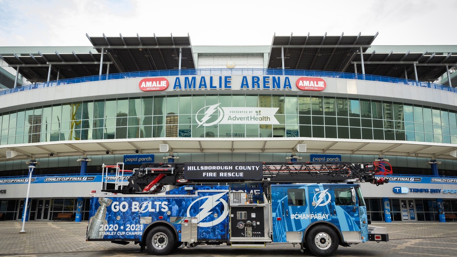 HCFR welcomes new fire engine "CHAMPABAY's Fire Truck" | wtsp.com