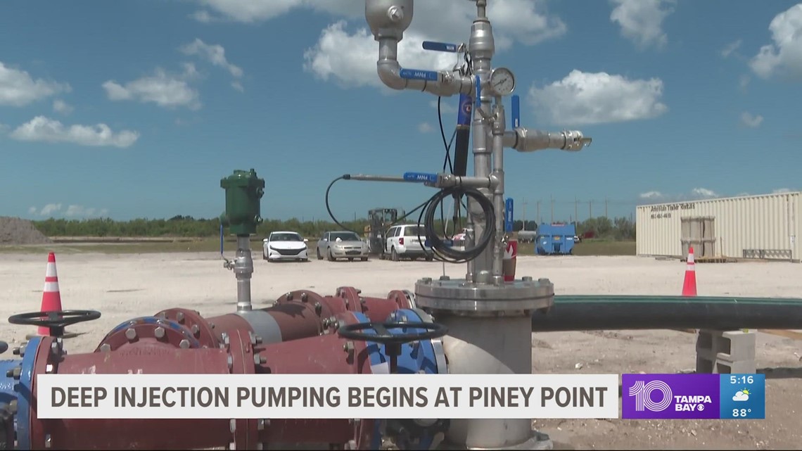 Deep injection pumping begins at Piney Point | wtsp.com