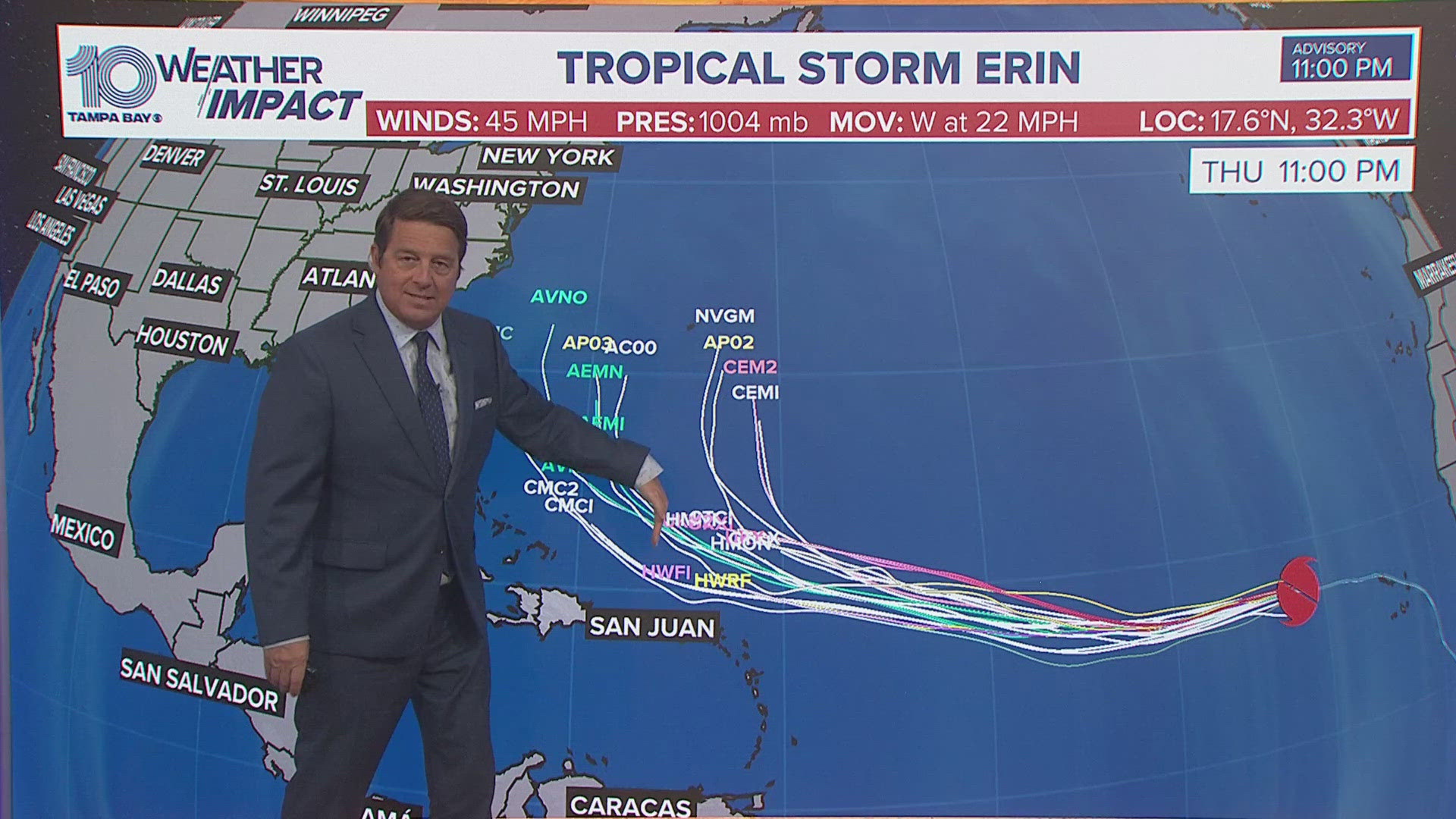 Tracking the Tropics: Tropical Storm Erin expected to strengthen into ...