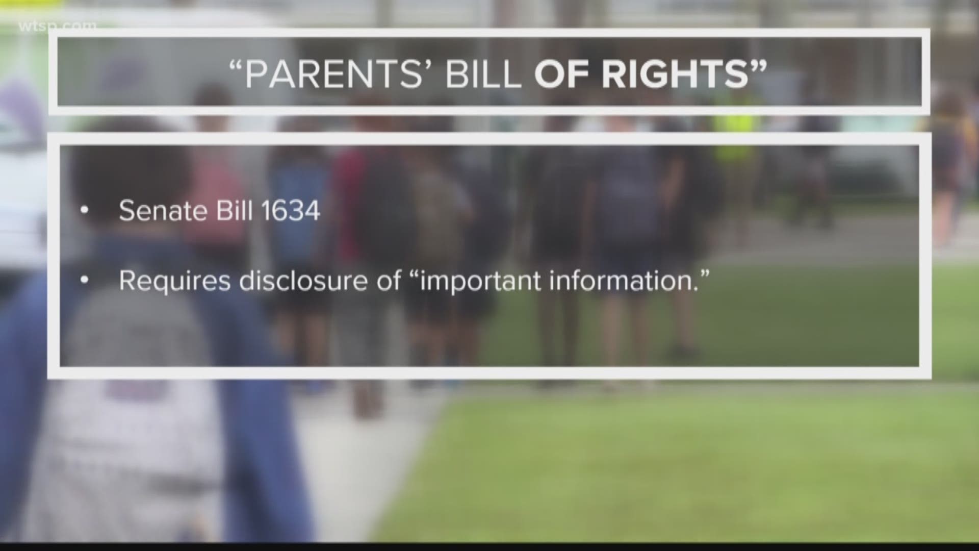 Florida 'Parents’ Bill of Rights' debated among lawmakers | wtsp.com