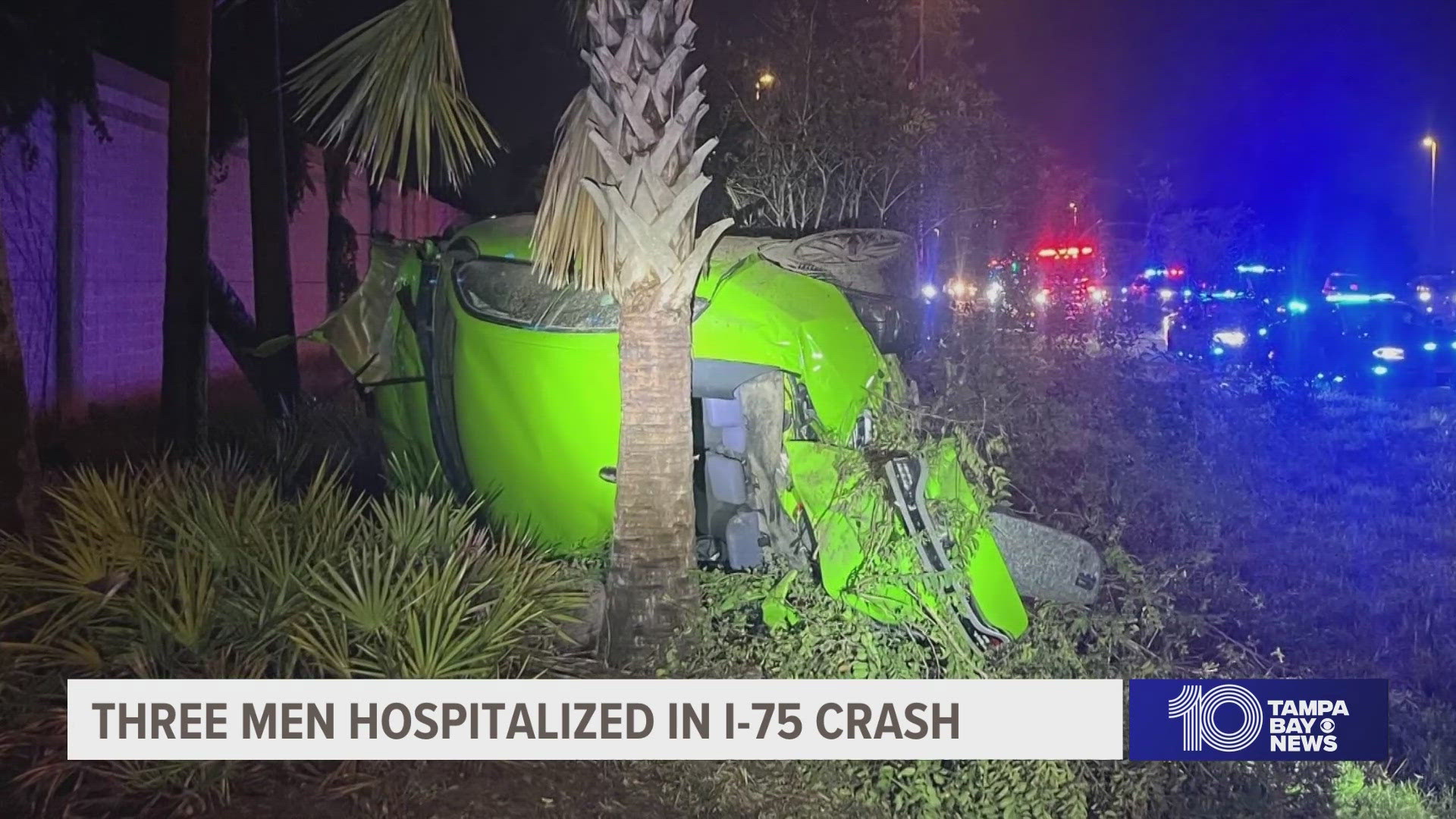 3 hospitalized after driver crashes at 100 mph after going airborne ...