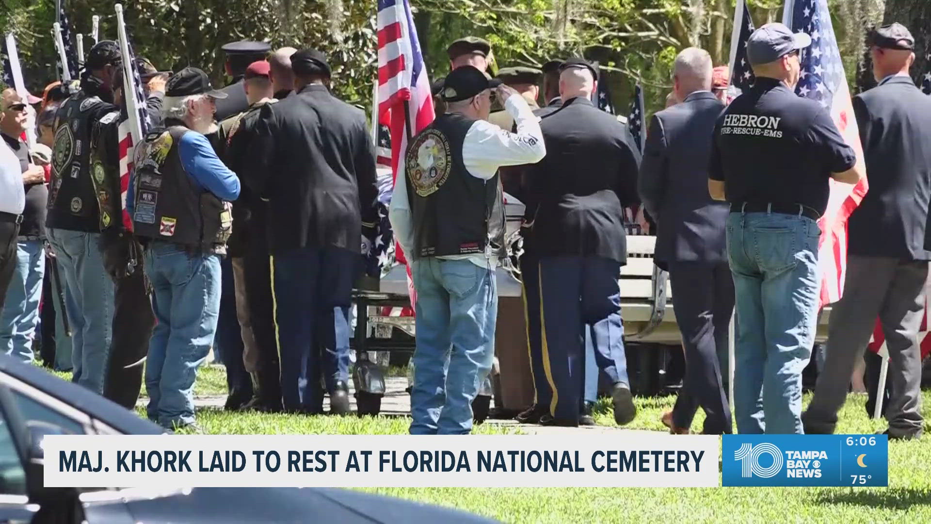 Major Cody Khork laid to rest in Florida National Cemetery | wtsp.com
