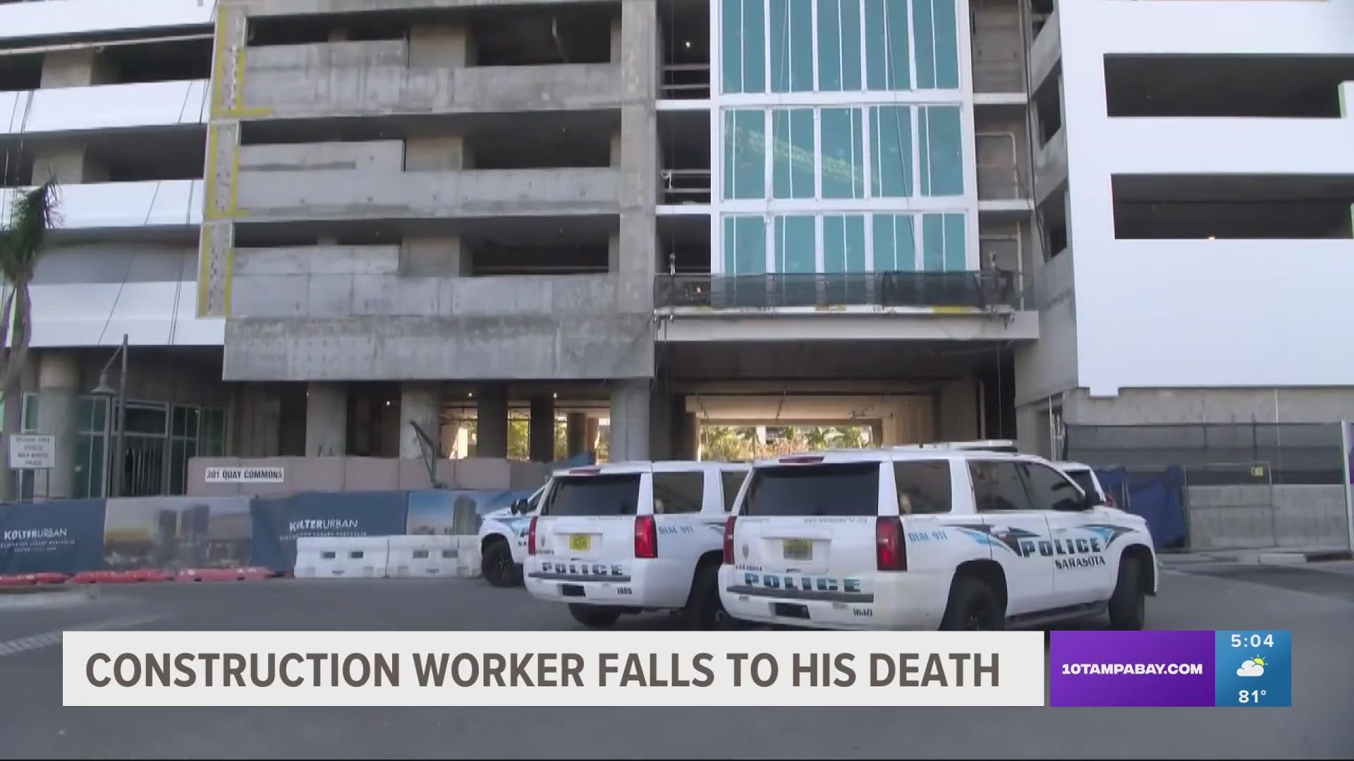 Sarasota construction worker dies after falling 13 stories | wtsp.com