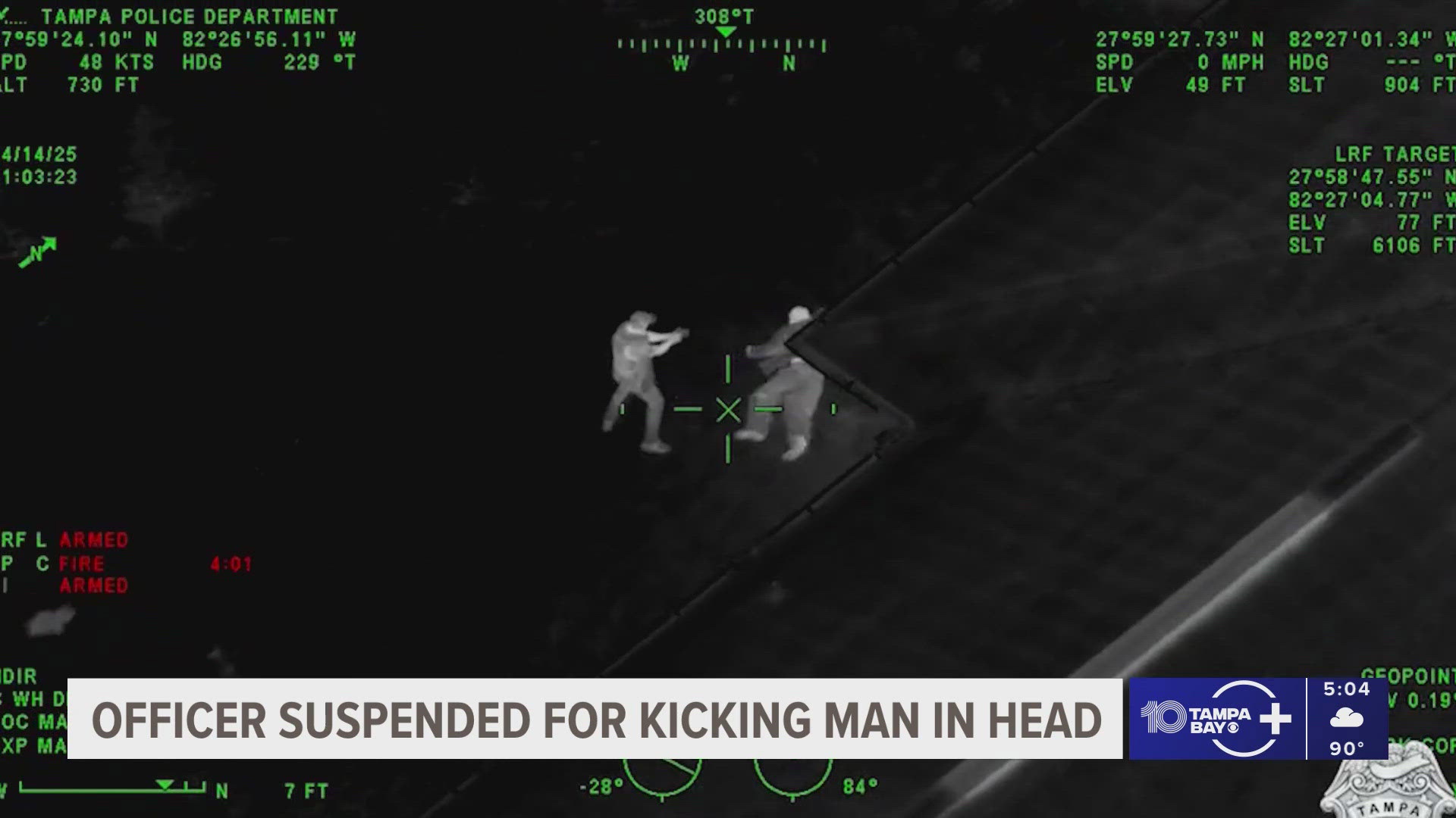 VIDEO: Tampa officer kicks suspect in head during arrest | wtsp.com