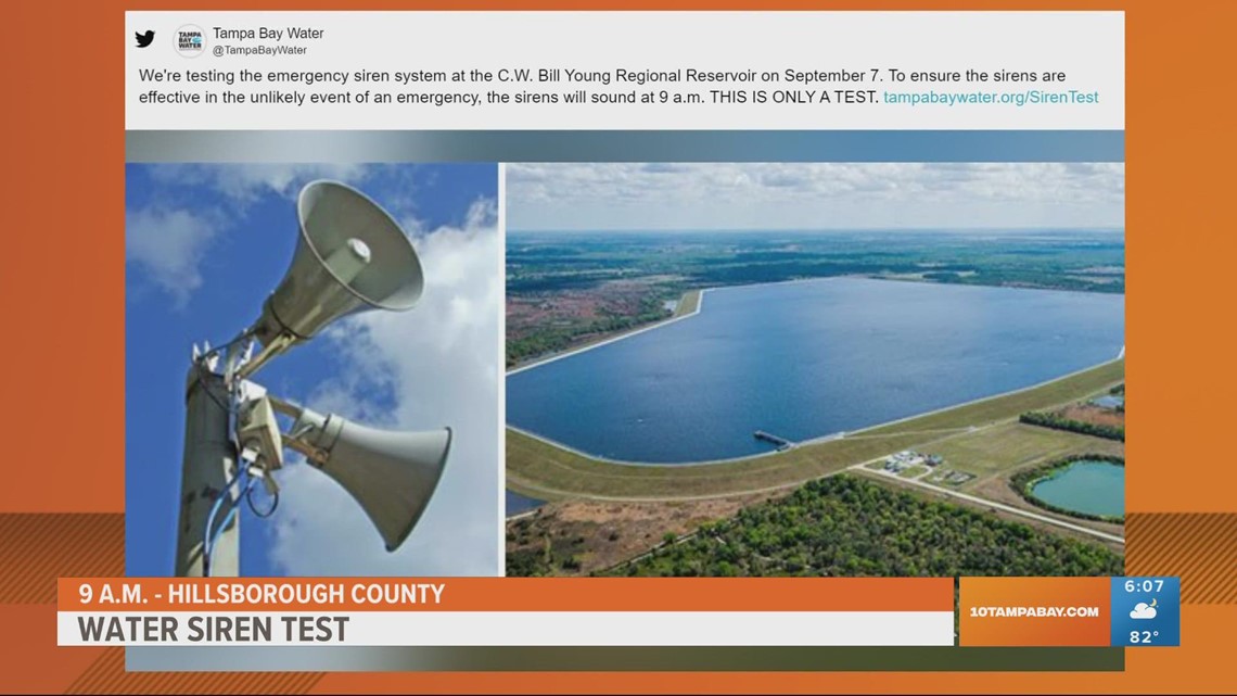 Tampa Bay water to do water siren test | wtsp.com