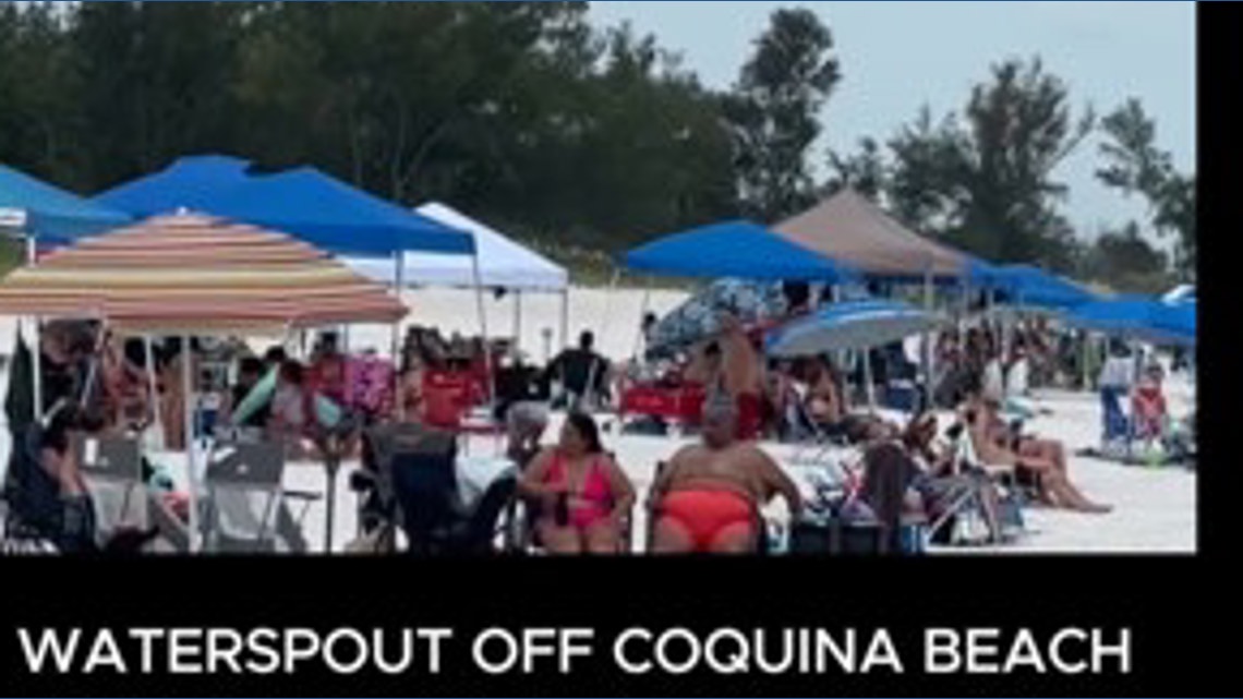 Waterspout appears off Coquina Beach in Manatee County | wtsp.com