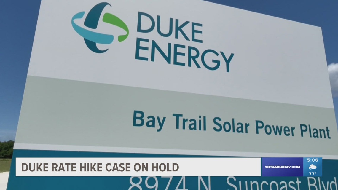 Duke rate case put on hold | wtsp.com