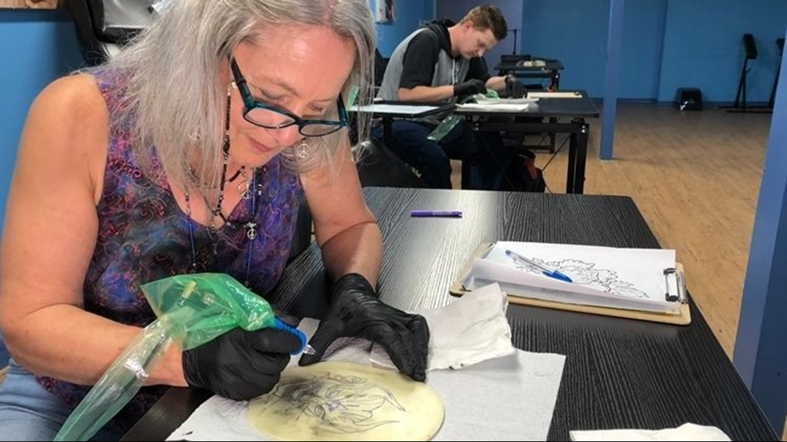 Local grandma Phoebe Moore decides to become tattoo artist | wtsp.com