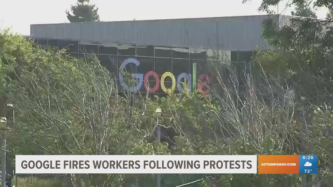 Google fires workers following protests | wtsp.com