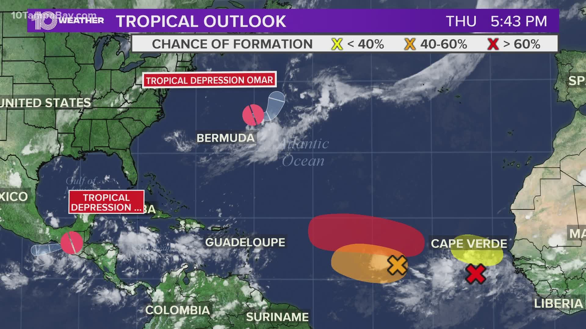 Tracking 2 Disturbances In The Tropics 1 Likely To Develop