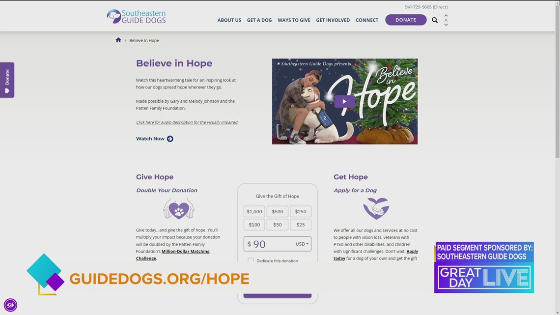 Southeastern Guide dogs releases new animated film | wtsp.com