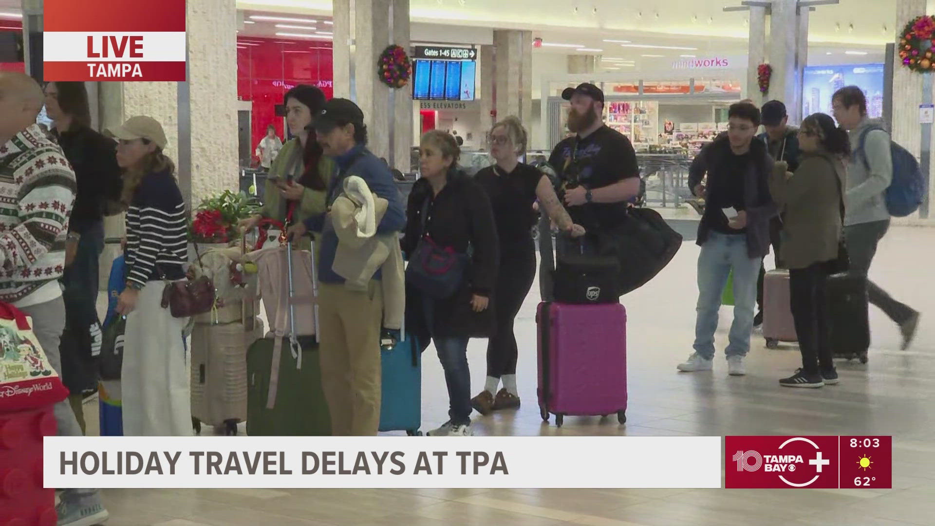 Heavy travel continues at Tampa International Airport ahead of New Year ...