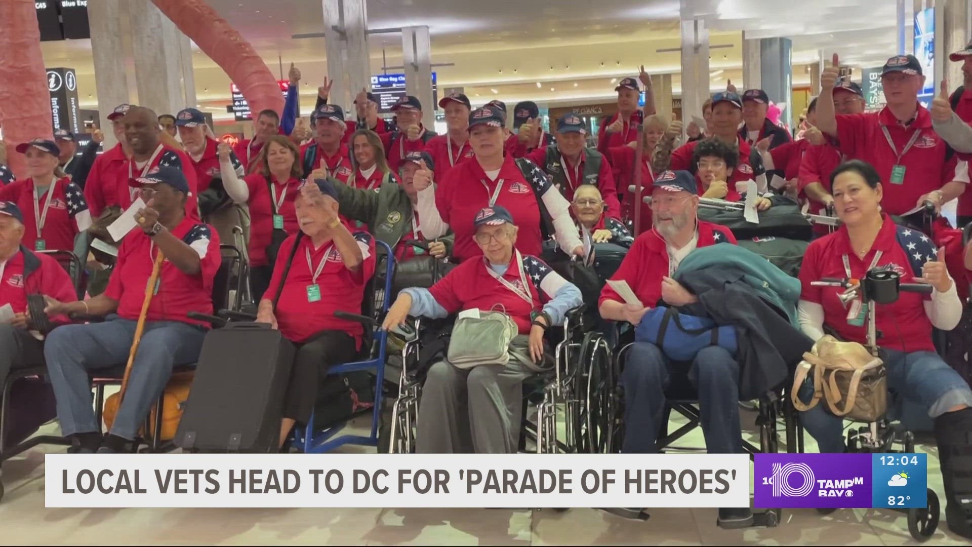 Tampa Bay veterans head to DC for 'Parade of Heroes' | wtsp.com