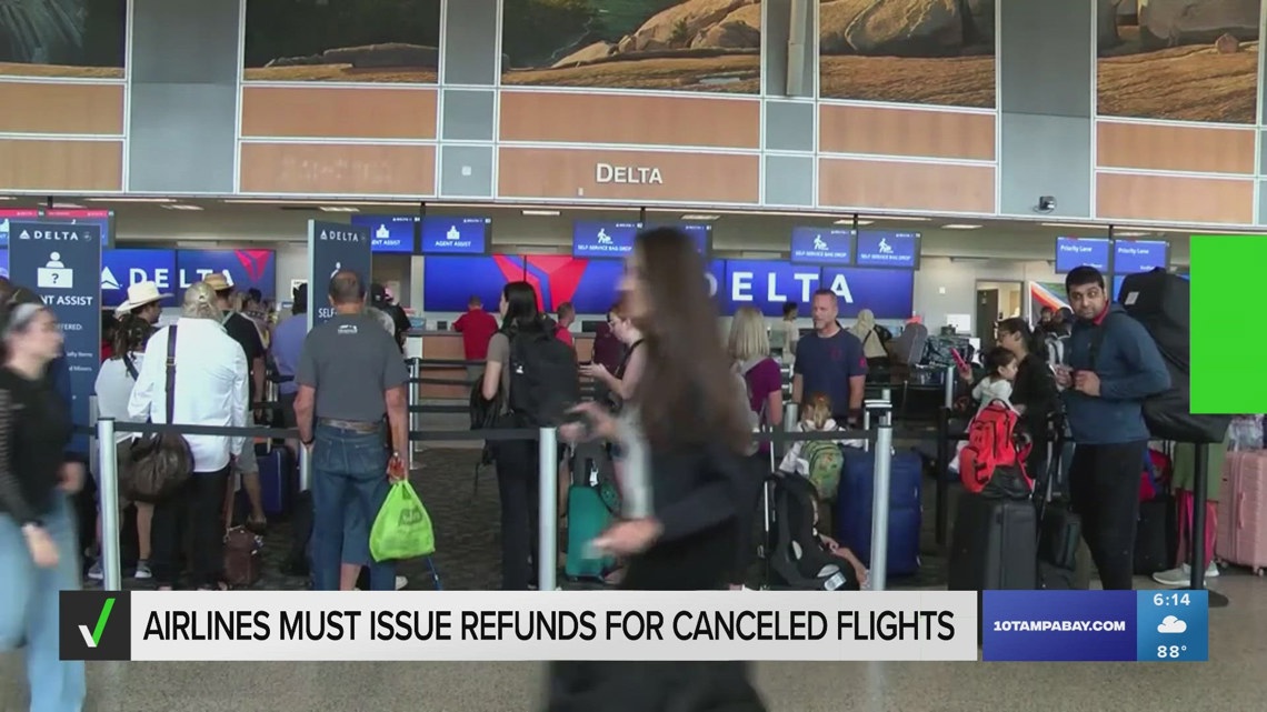 Delta flight canceled? Yes, you are entitled to a refund under federal ...
