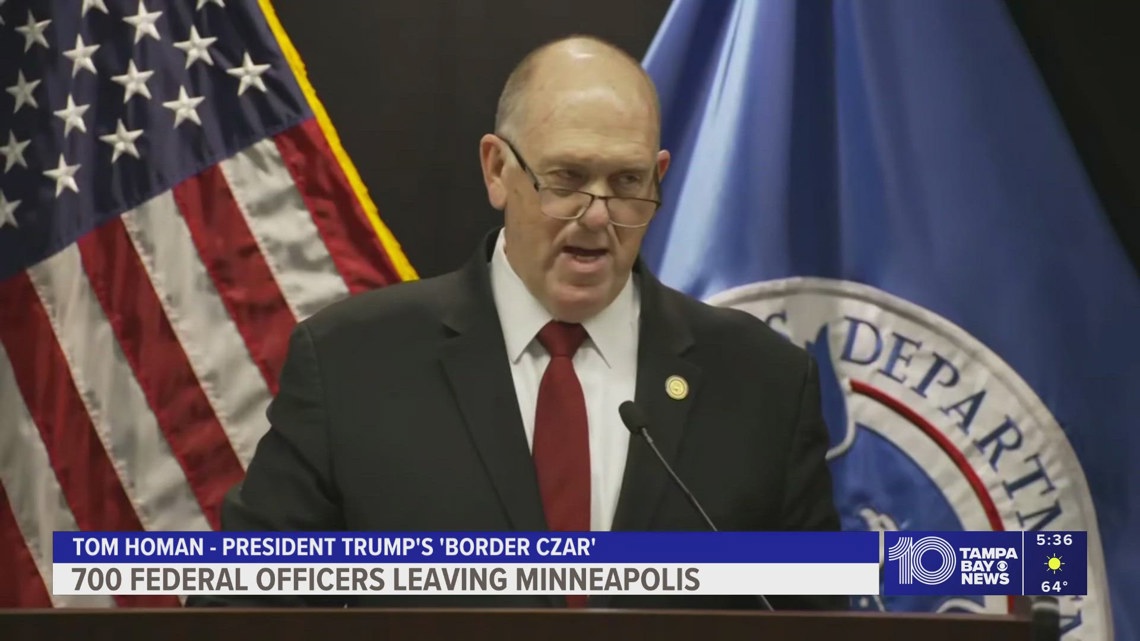 'Border Czar' says 700 federal agents will leave Minneapolis as ...