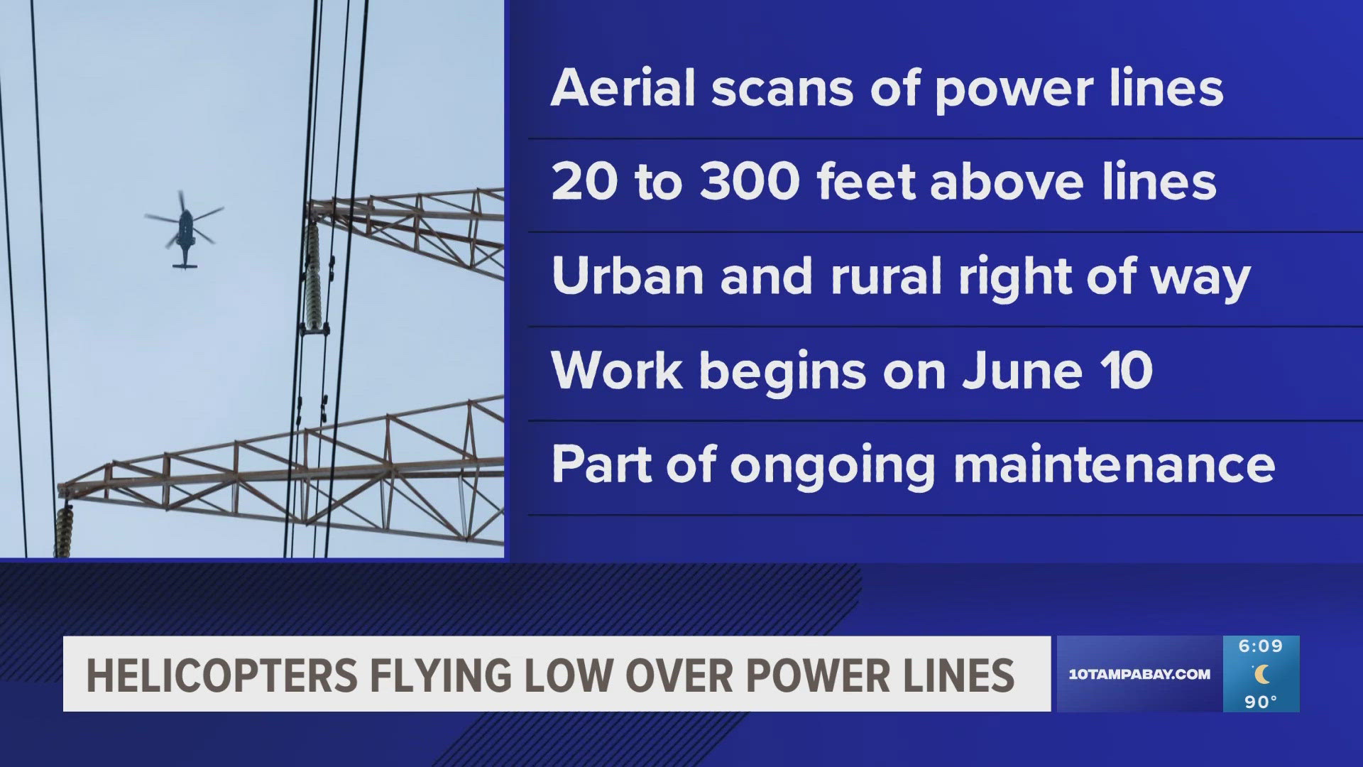 Low-flying helicopter to hover Tampa beginning Monday | wtsp.com