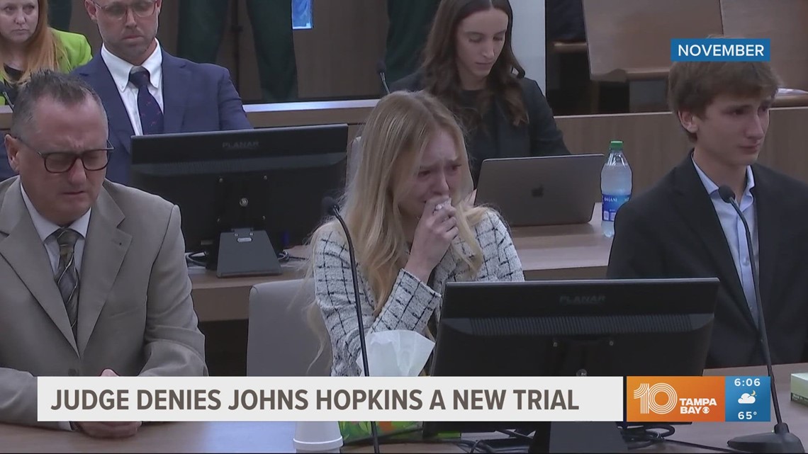 Judge denies Johns Hopkins a new trial | wtsp.com