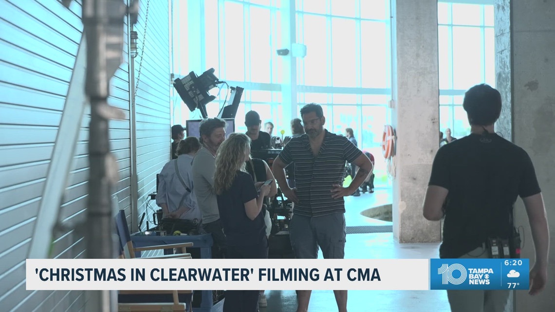 "Christmas in Clearwater" is being filmed at the Clearwater Marine ...