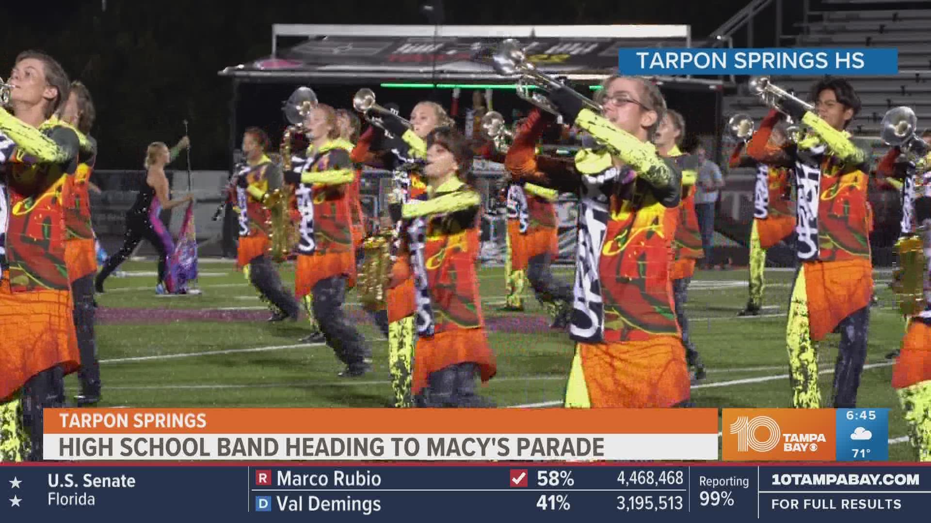 Tarpon Springs High School band heading to Macy's Thanksgiving Day ...