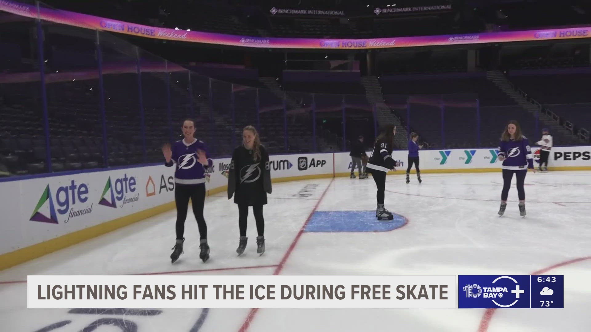 Tampa Bay Lightning fans enjoy ice-skating event at Benchmark ...