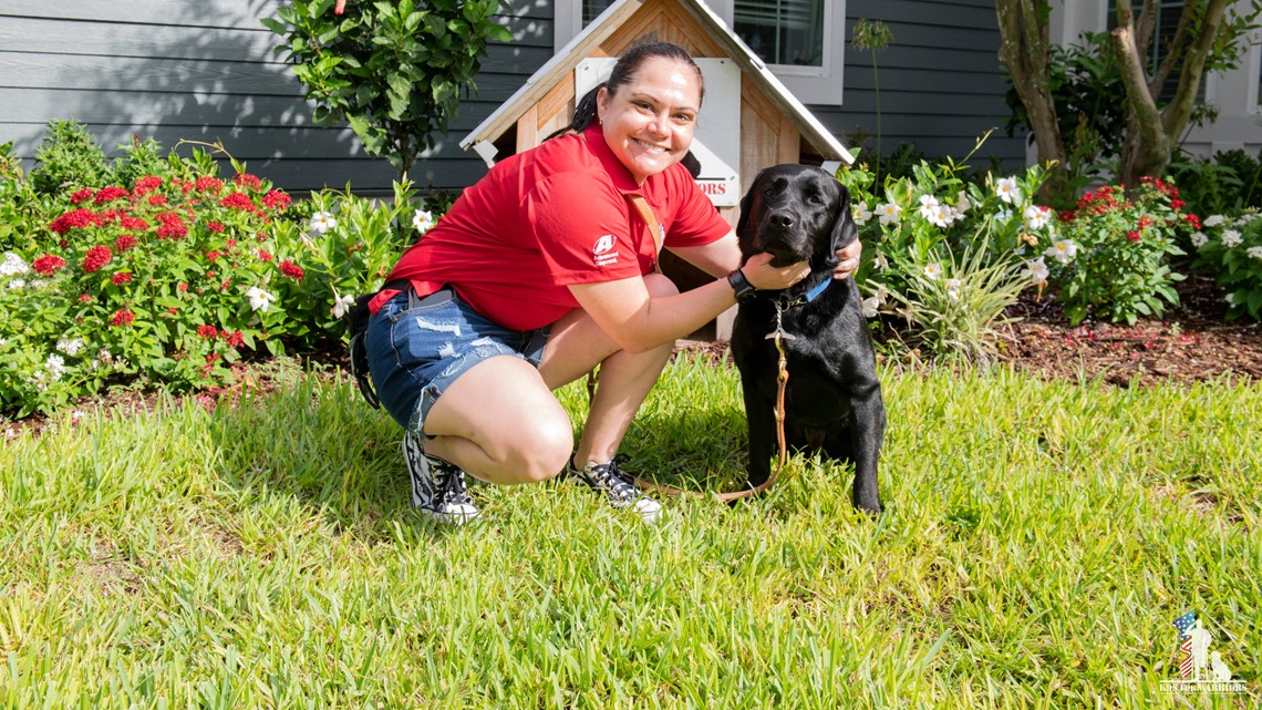 Air Force veteran says her new service dog saved her life | wtsp.com