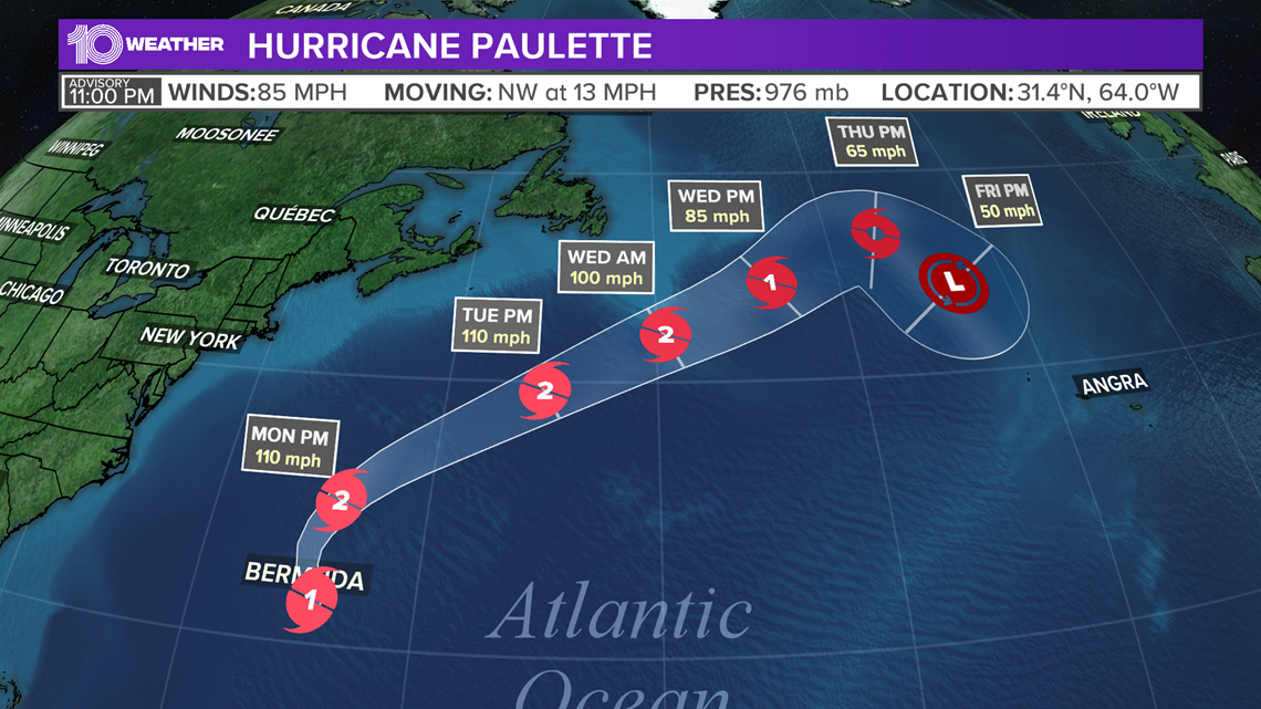 Hurricane Paulette Atlantic Hurricane Season 2020 | wtsp.com