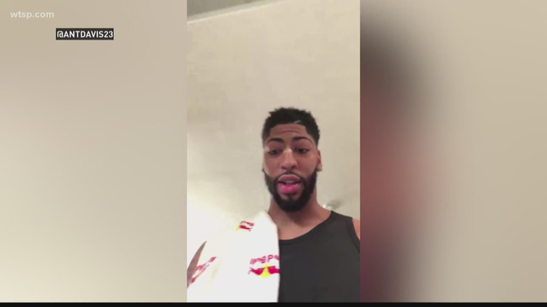 NBA's Anthony Davis shaves his unibrow -- OR DID HE??? | wtsp.com