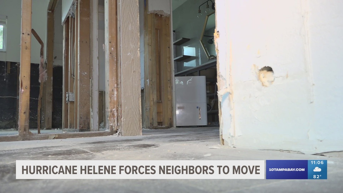 Hurricane Helene forces some people to move and place their homes on ...