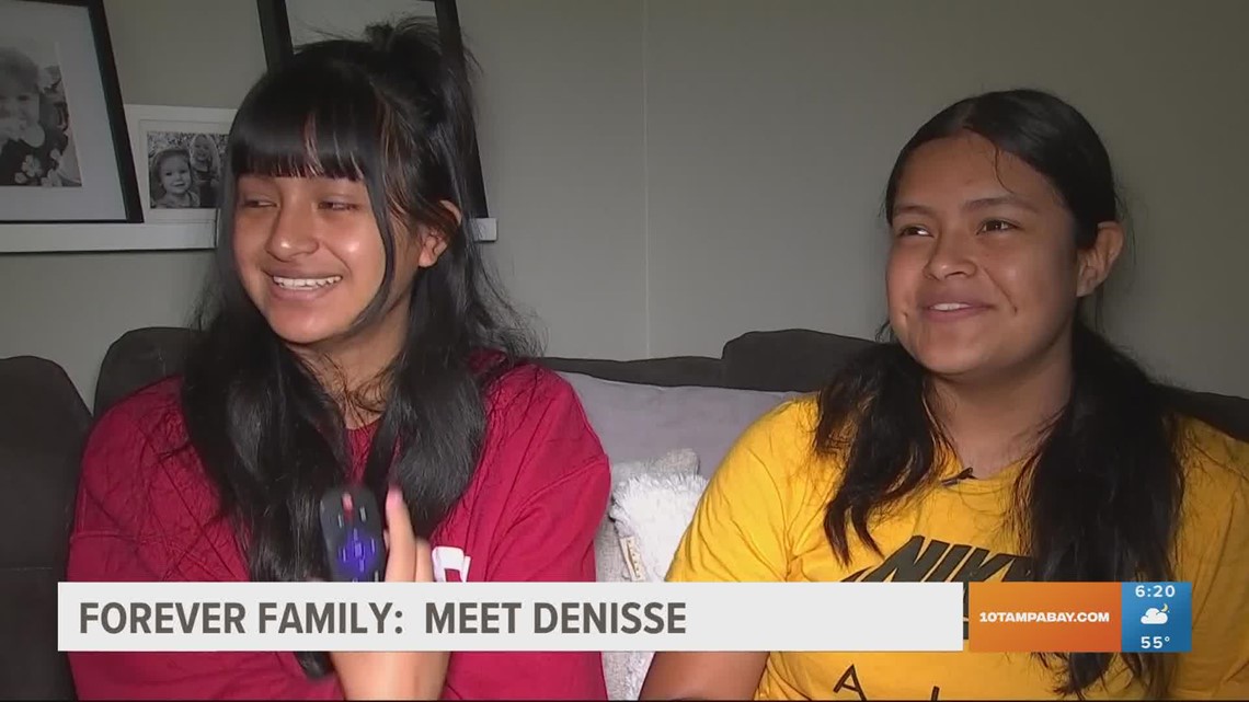 Denisse is hoping a family will adopt her and her sister so they can ...