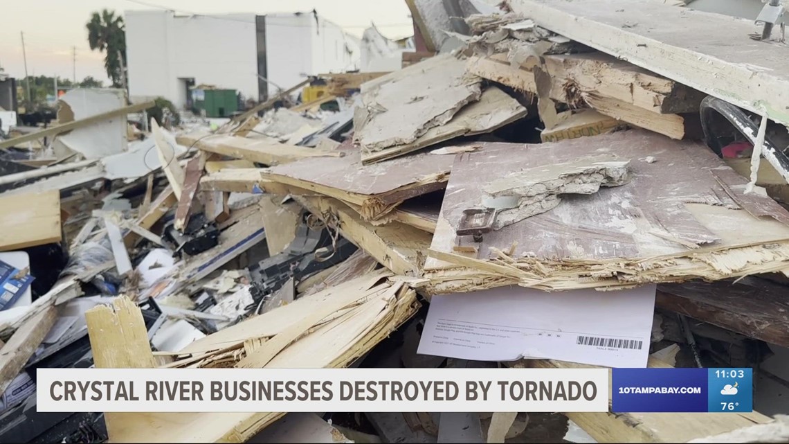 Clean up continues for Crystal River businesses, homes after tornado ...