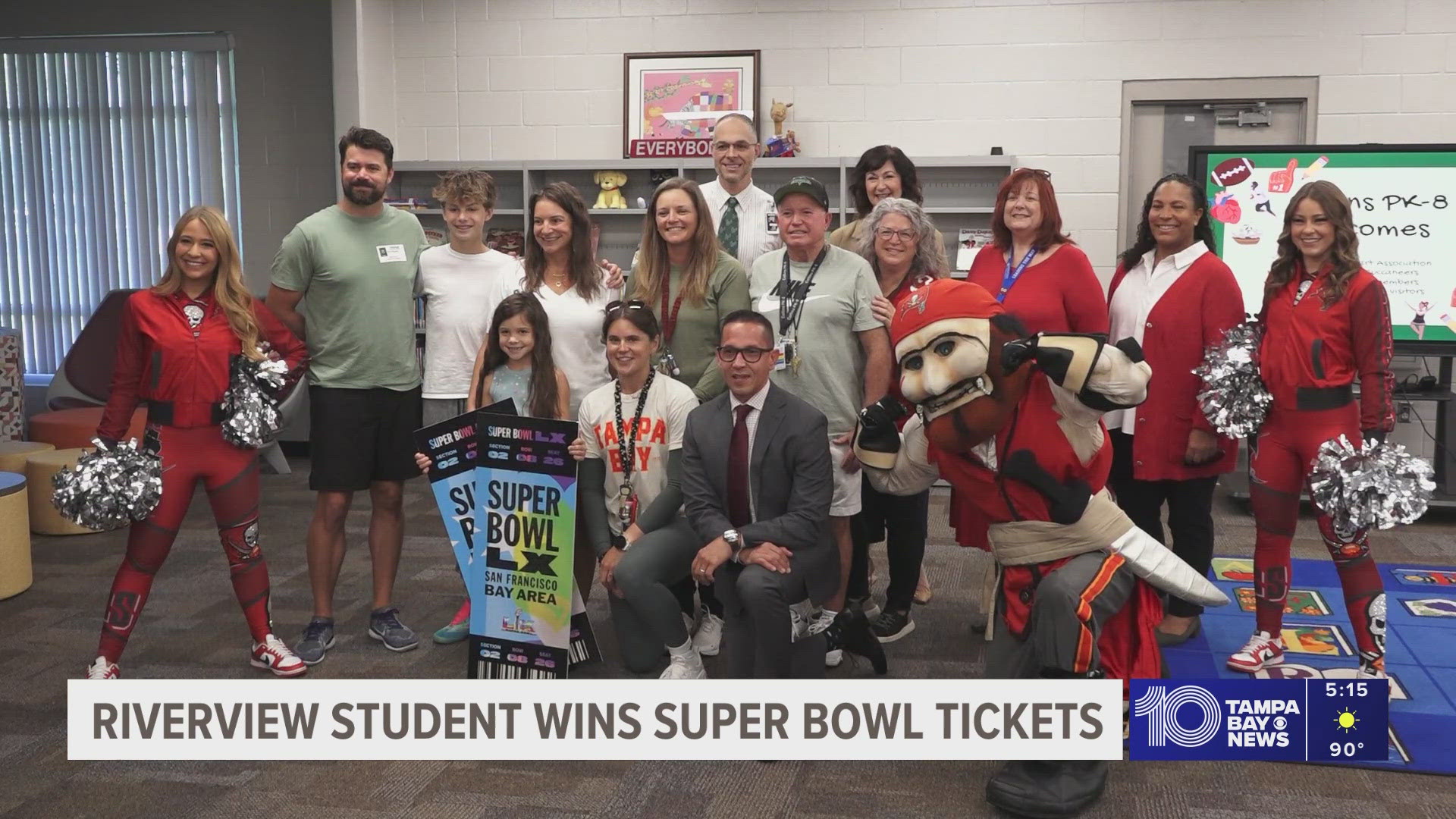 A Riverview student was surprised with Super Bowl tickets | wtsp.com