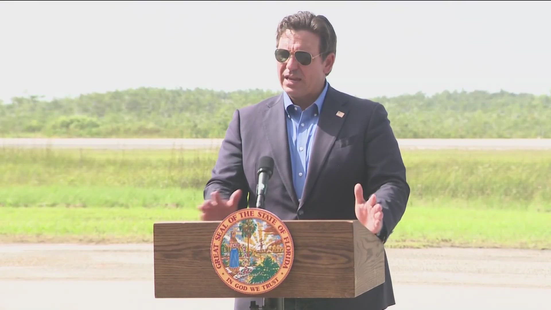 DeSantis: Deportation flights have started taking off from 'Alligator ...