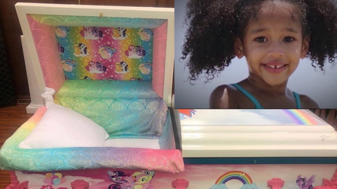 Maleah Davis: Custom casket featuring My Little Pony characters donated ...