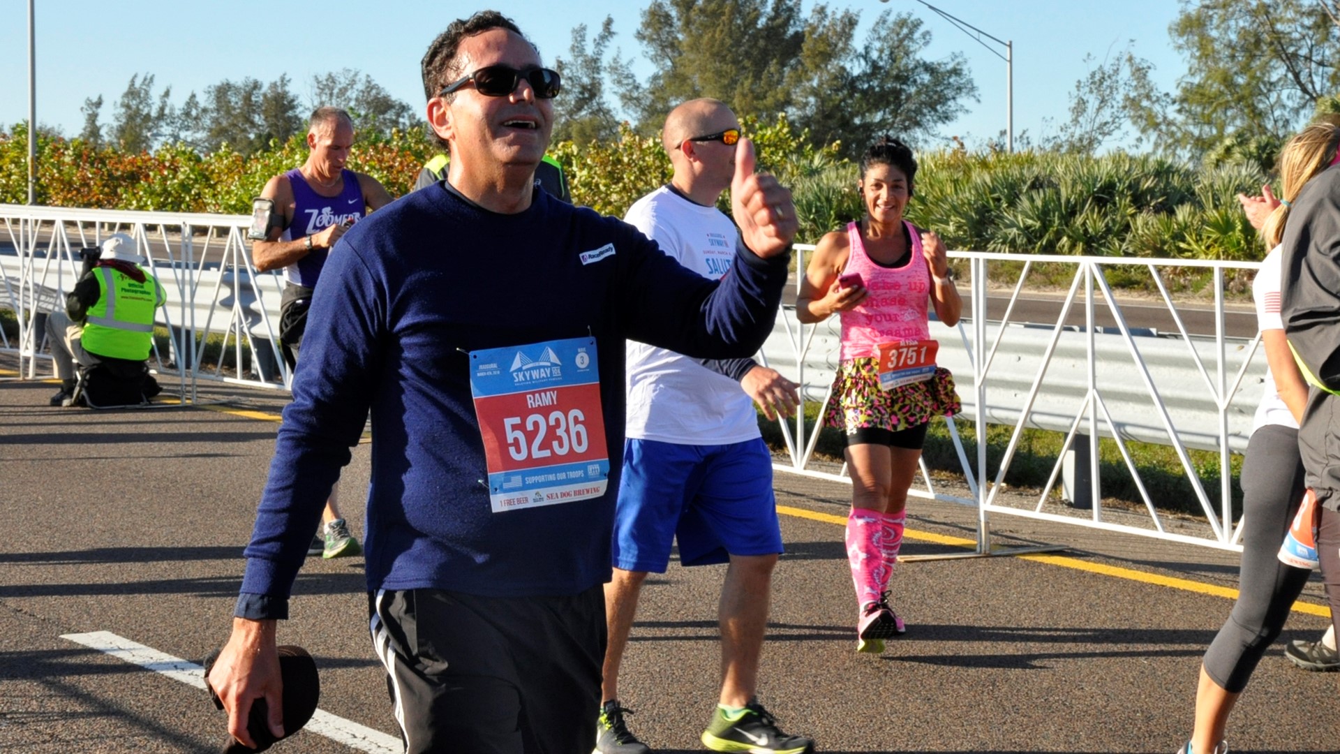 Photos: Skyway 10K finish line on the Sunshine Skyway Bridge | wtsp.com