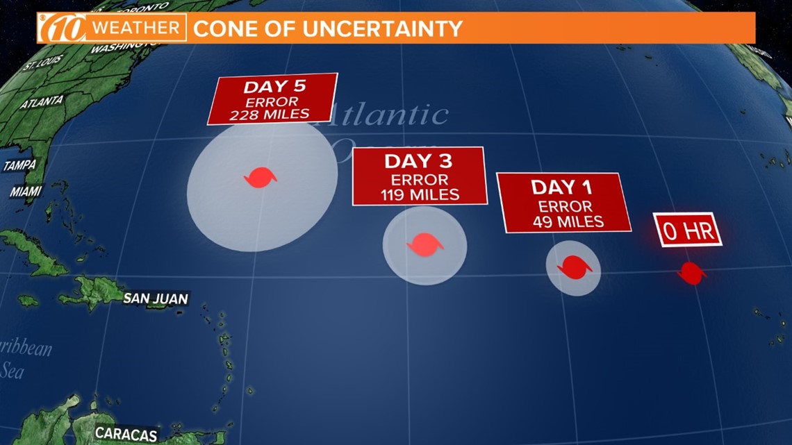 Photos: National Hurricane Center's 'cone of uncertainty' to shrink ...