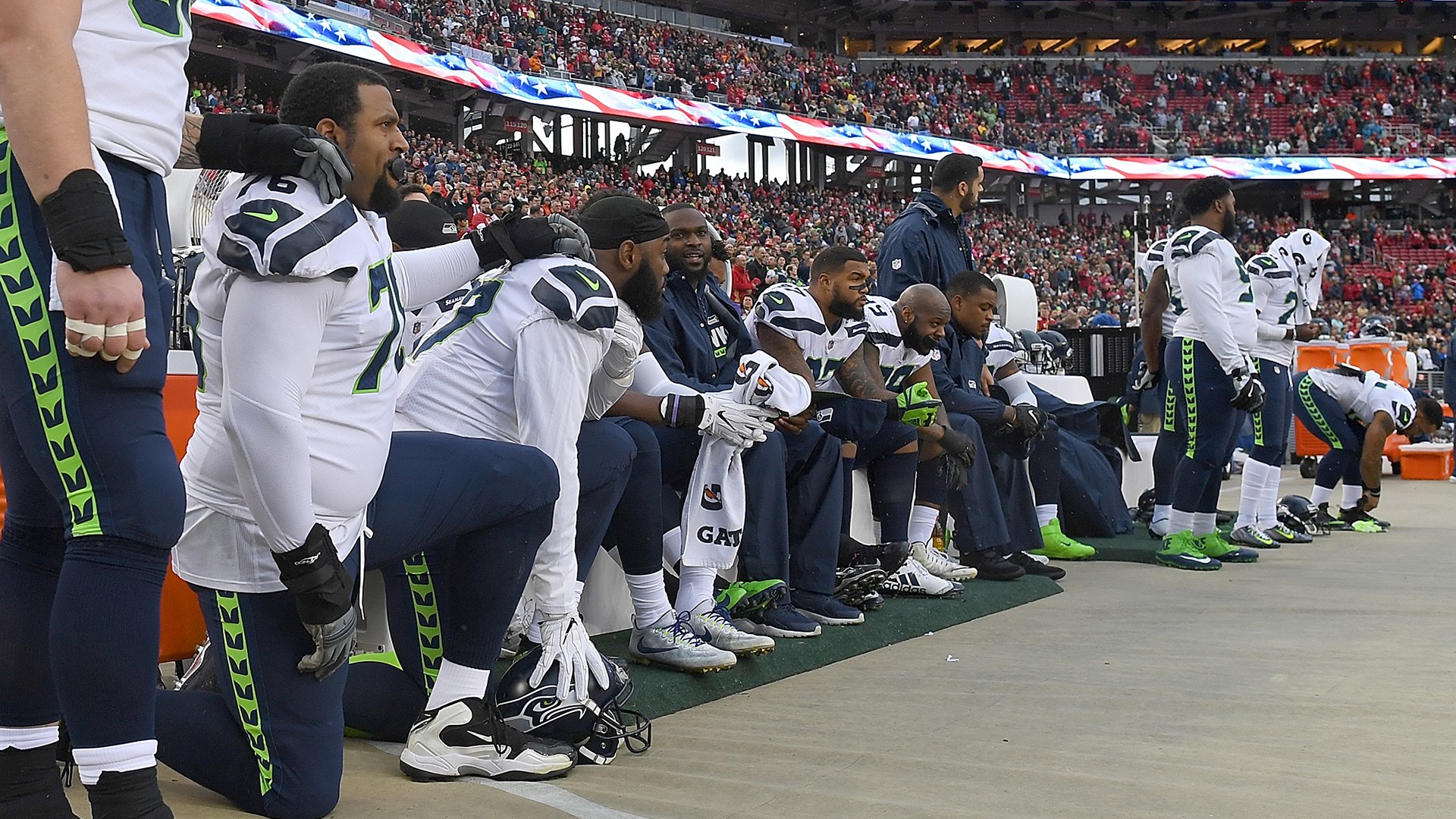 Kneeling for anthem could be 15-yard penalty, NFL owners discuss | wtsp.com