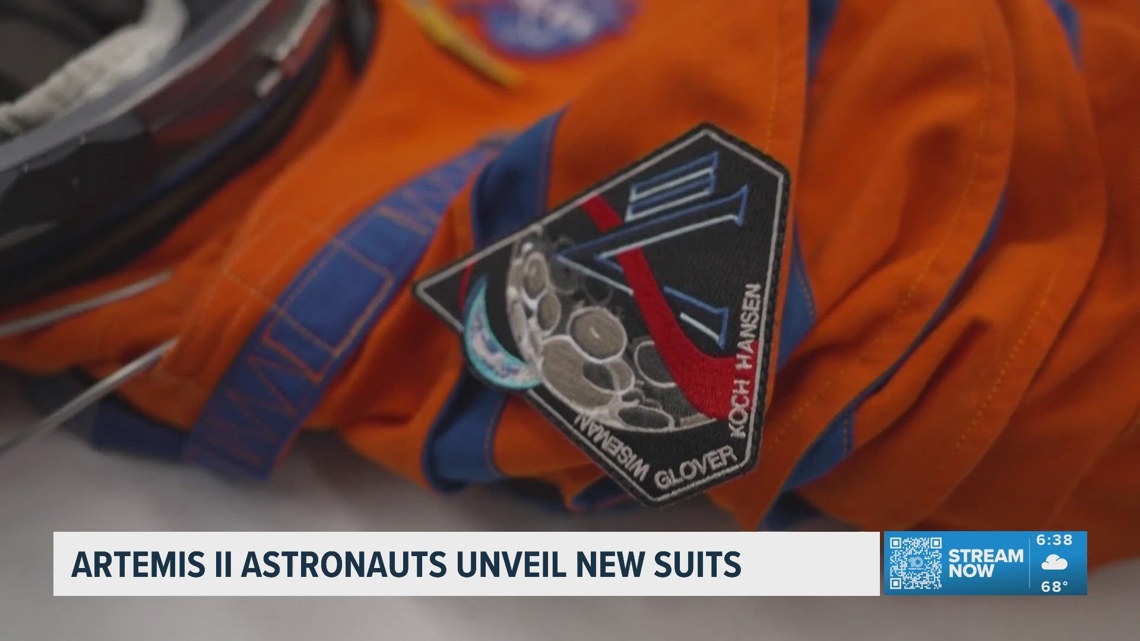 Artemis II Astronauts unveil new suits before Wednesday's launch | wtsp.com