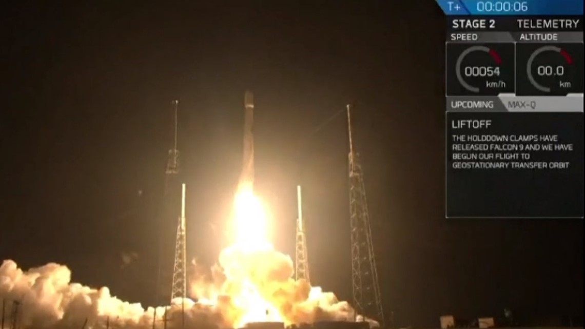 SpaceX Falcon 9 rocket launch lights up Florida sky | wtsp.com