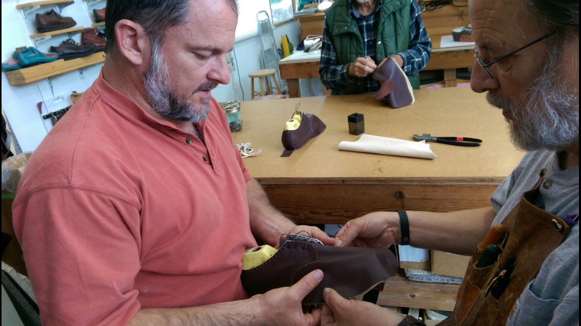 After attending Shoe School, father finally can make shoes for daughter ...