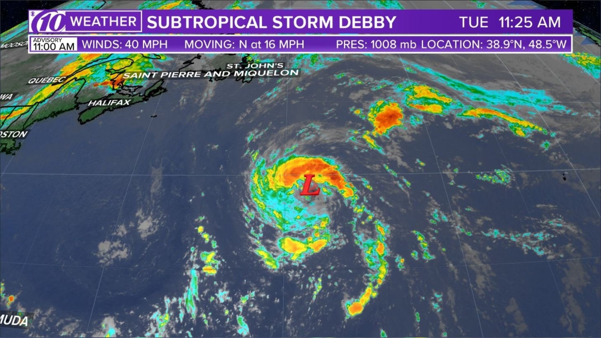 Subtropical Storm Debby forms in the Atlantic; No threat to Florida ...
