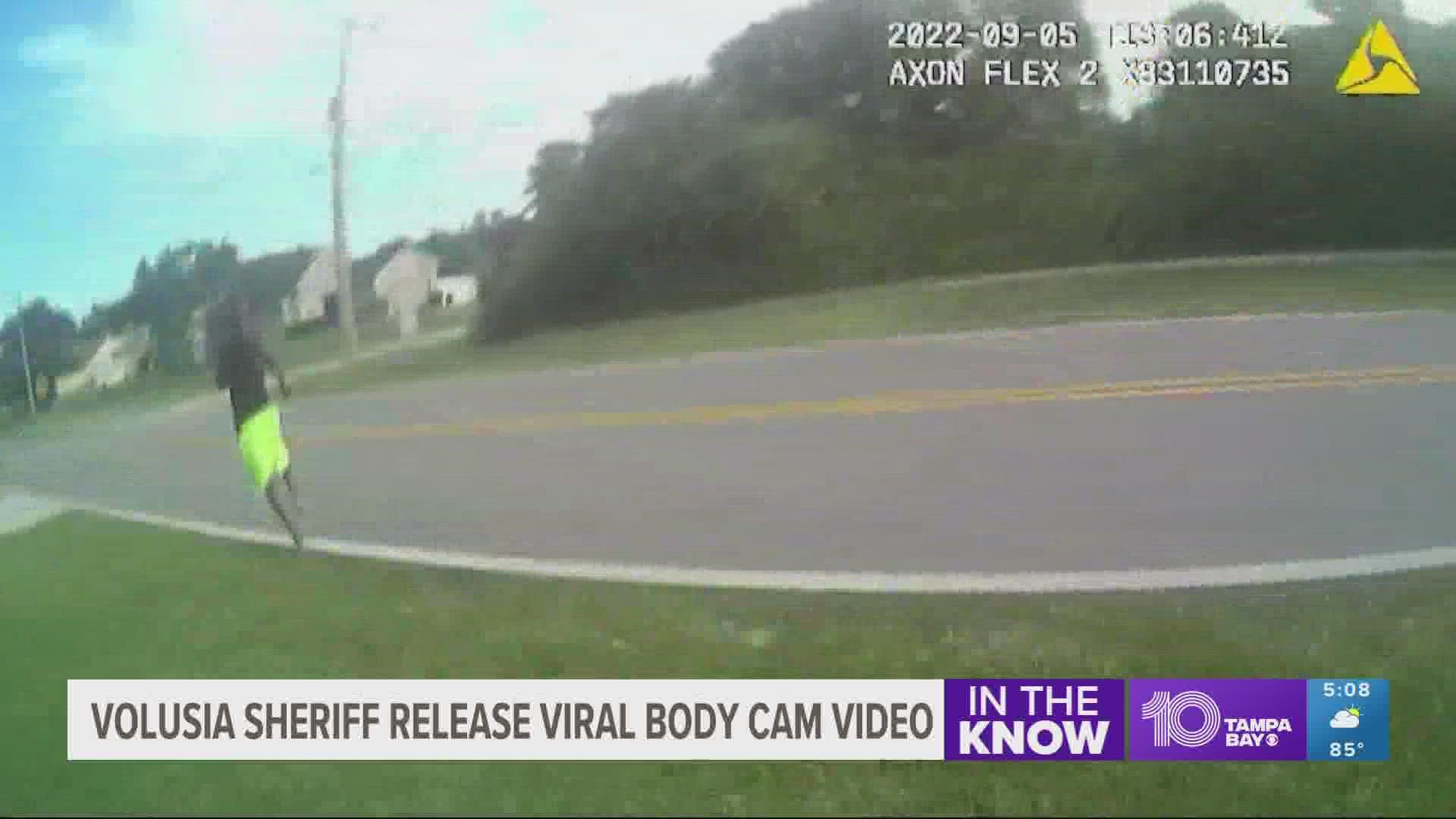 Volusia Sheriff's Office shows body cam video of TikTok chase | wtsp.com