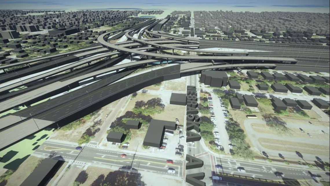 New 3D draft renderings reveal I-275 could expand to 20 lanes wide ...