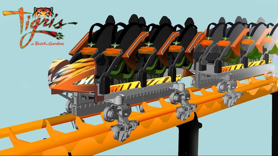 Photos: Busch Gardens reveals new roller coaster Tigris, coming in 2019 ...