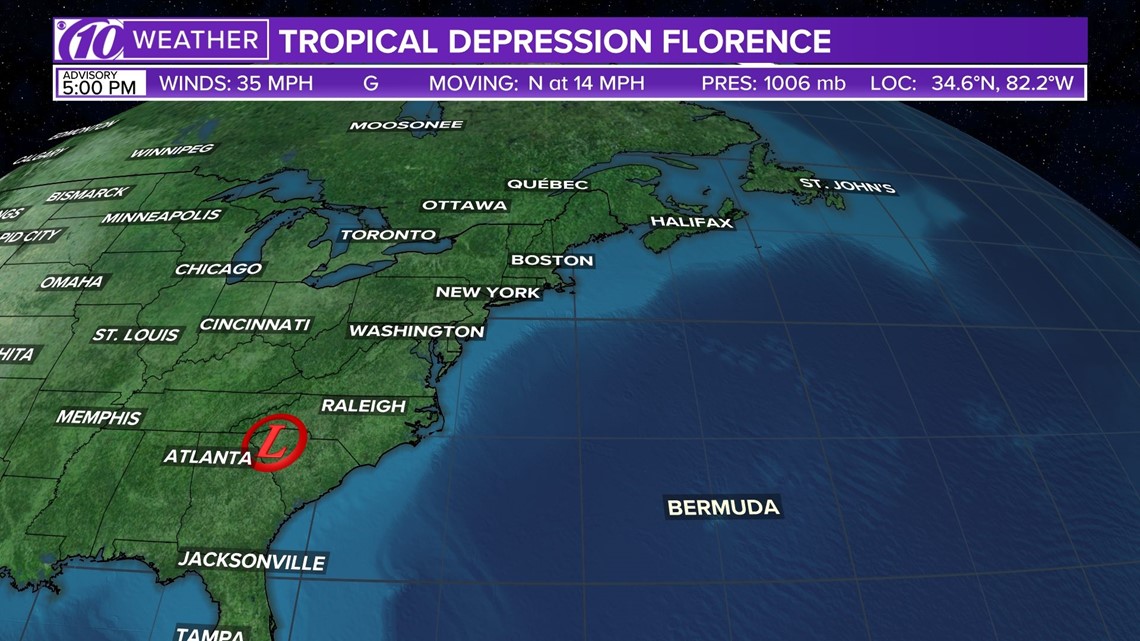 Track Tropical Depression Florence: Spaghetti models, forecast cone and satellite | wtsp.com