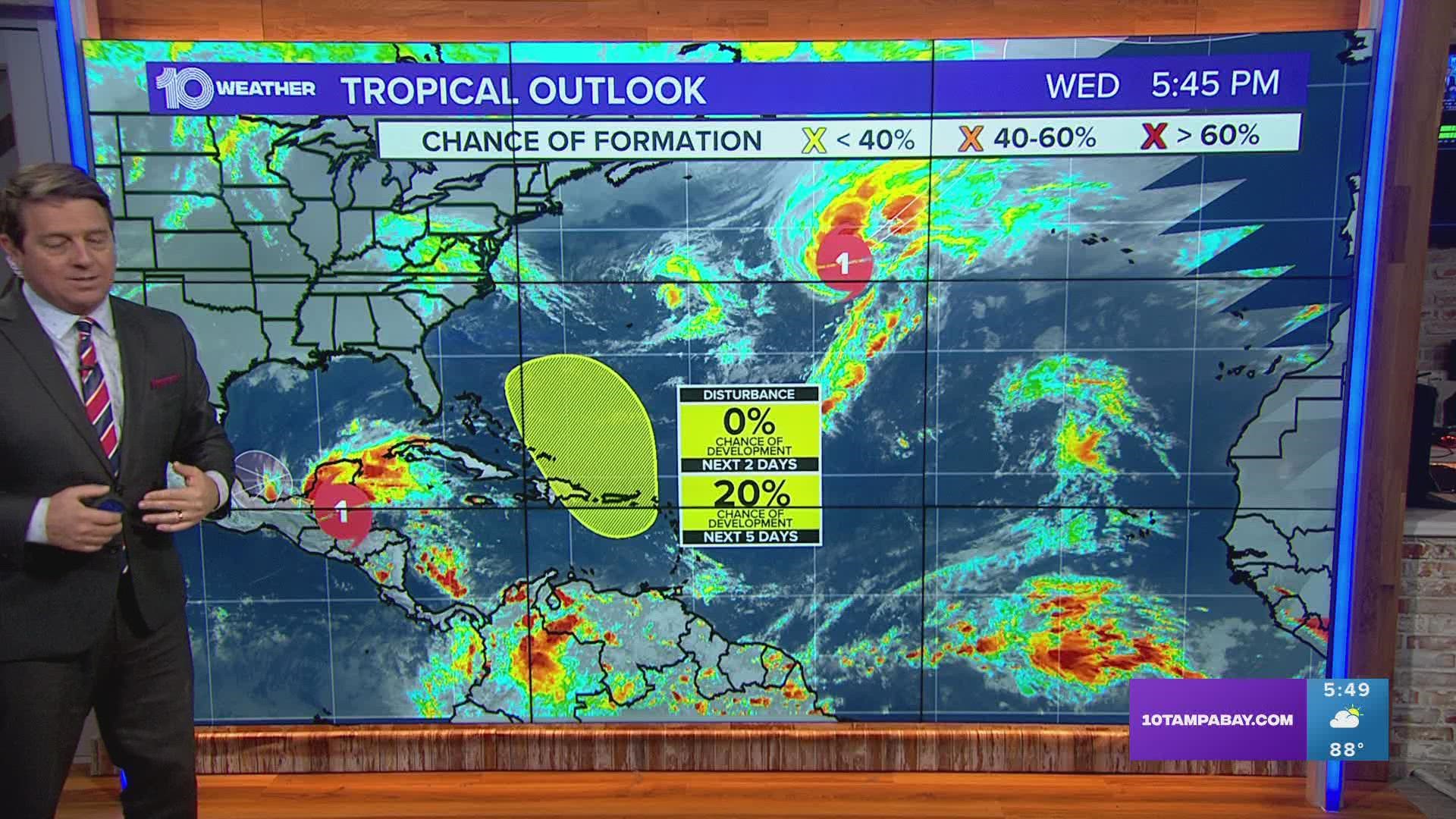 Tracking the tropics: Lisa nears Belize, Martin strengthens to a ...