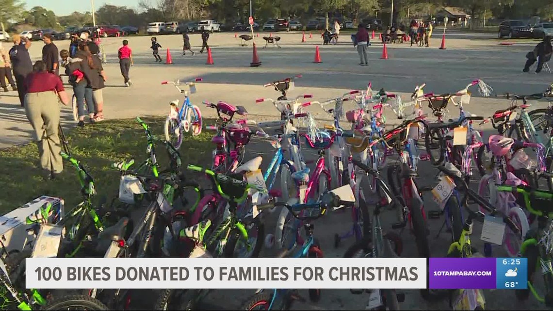 100 bikes donated to families for Christmas | wtsp.com