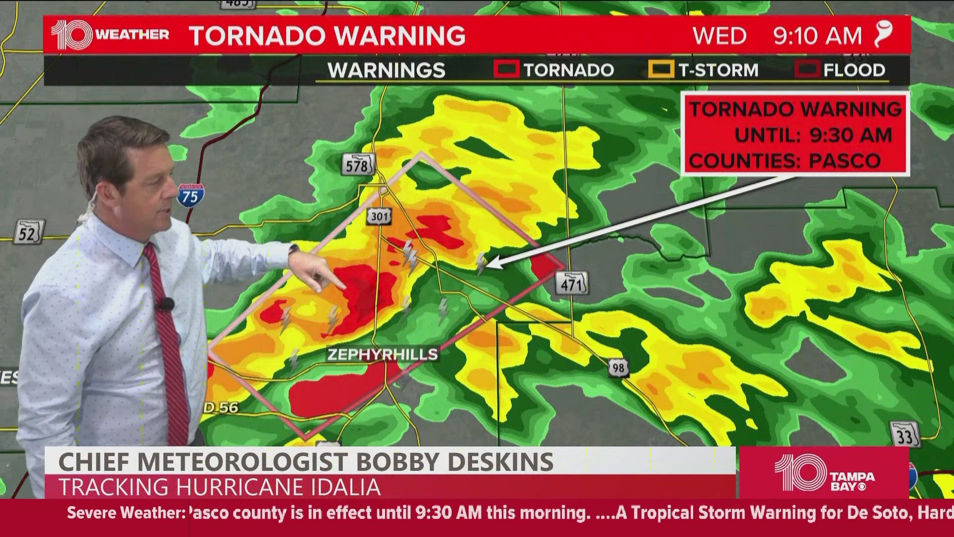 Tracking the Tropics: 9 a.m. Aug. 30 | Tornado warnings issued for multiple counties | wtsp.com